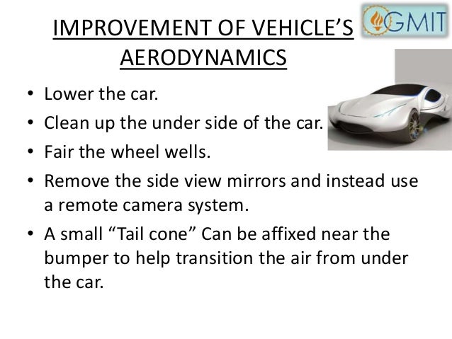 Aerodynamic cars