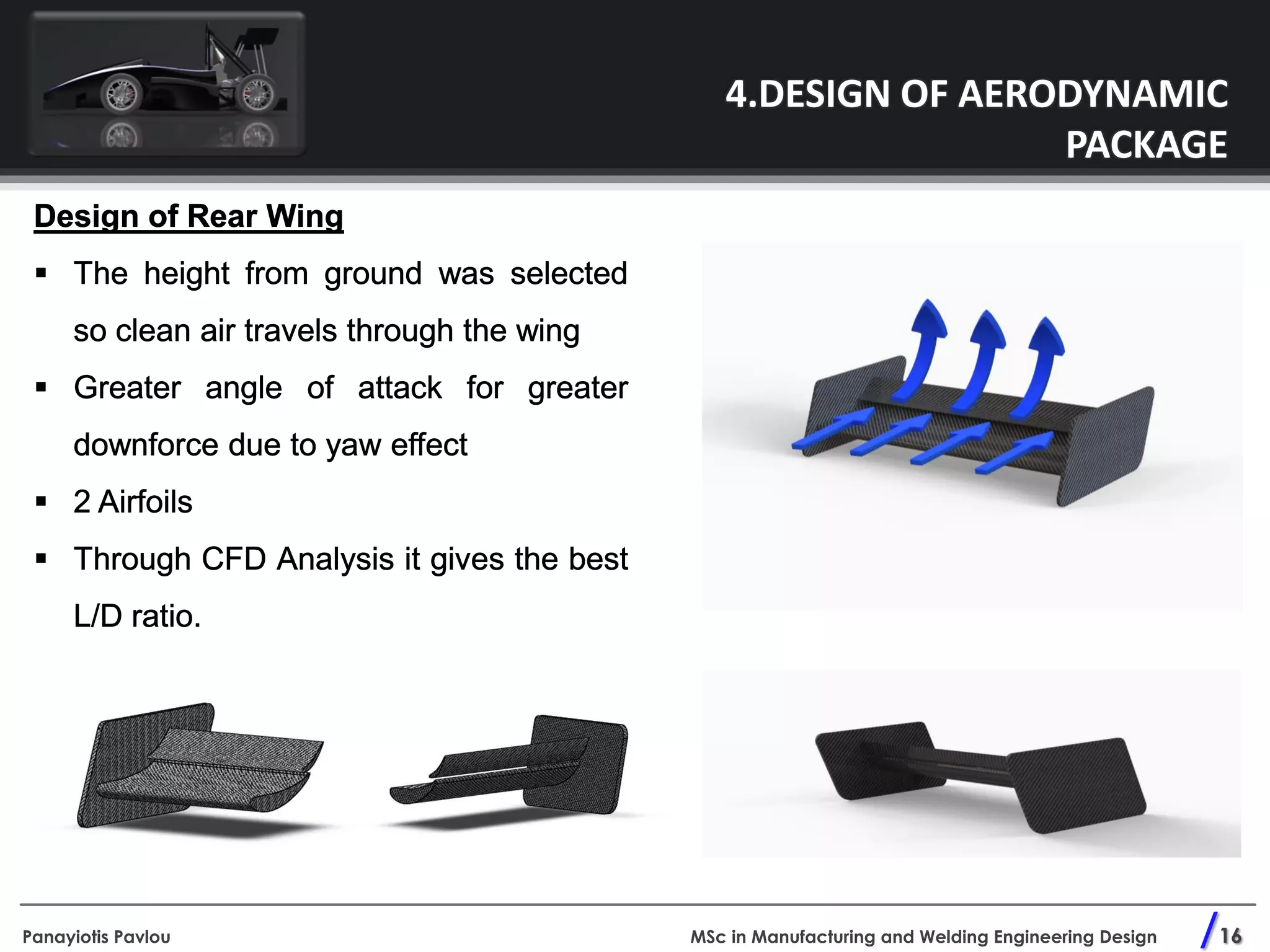 Aerodynamic Development on a Formula Student Race Vehicle | PDF