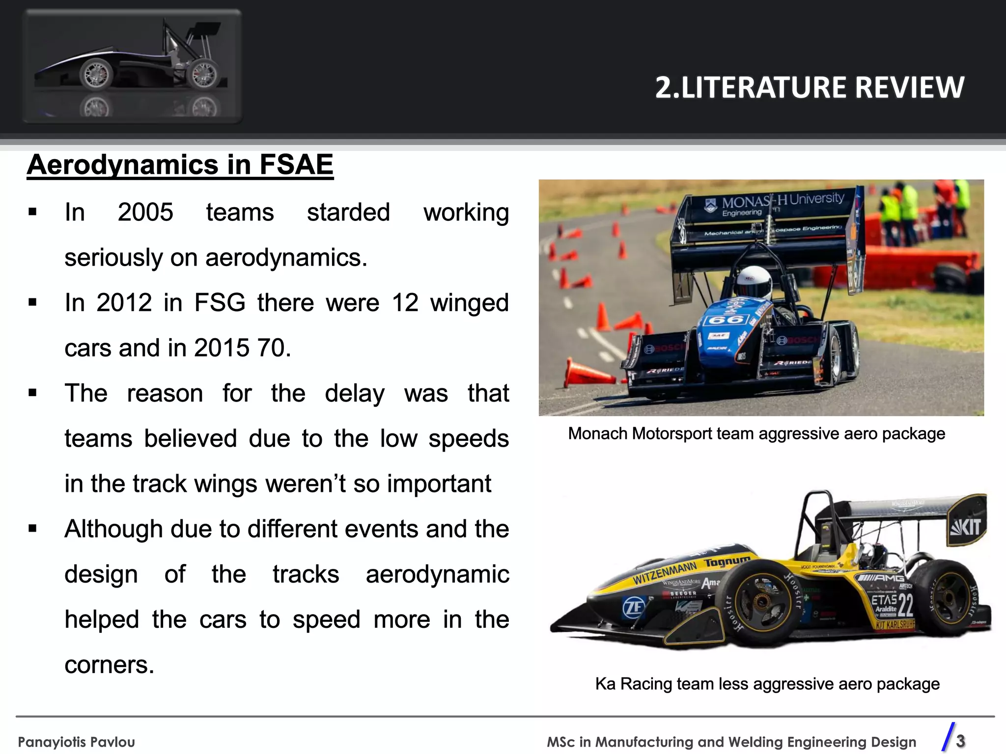 Aerodynamic Development on a Formula Student Race Vehicle | PDF