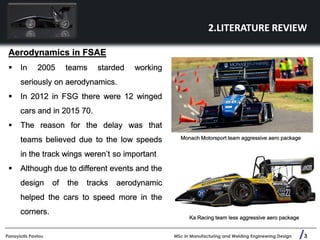 Aerodynamic Development on a Formula Student Race Vehicle | PDF ...