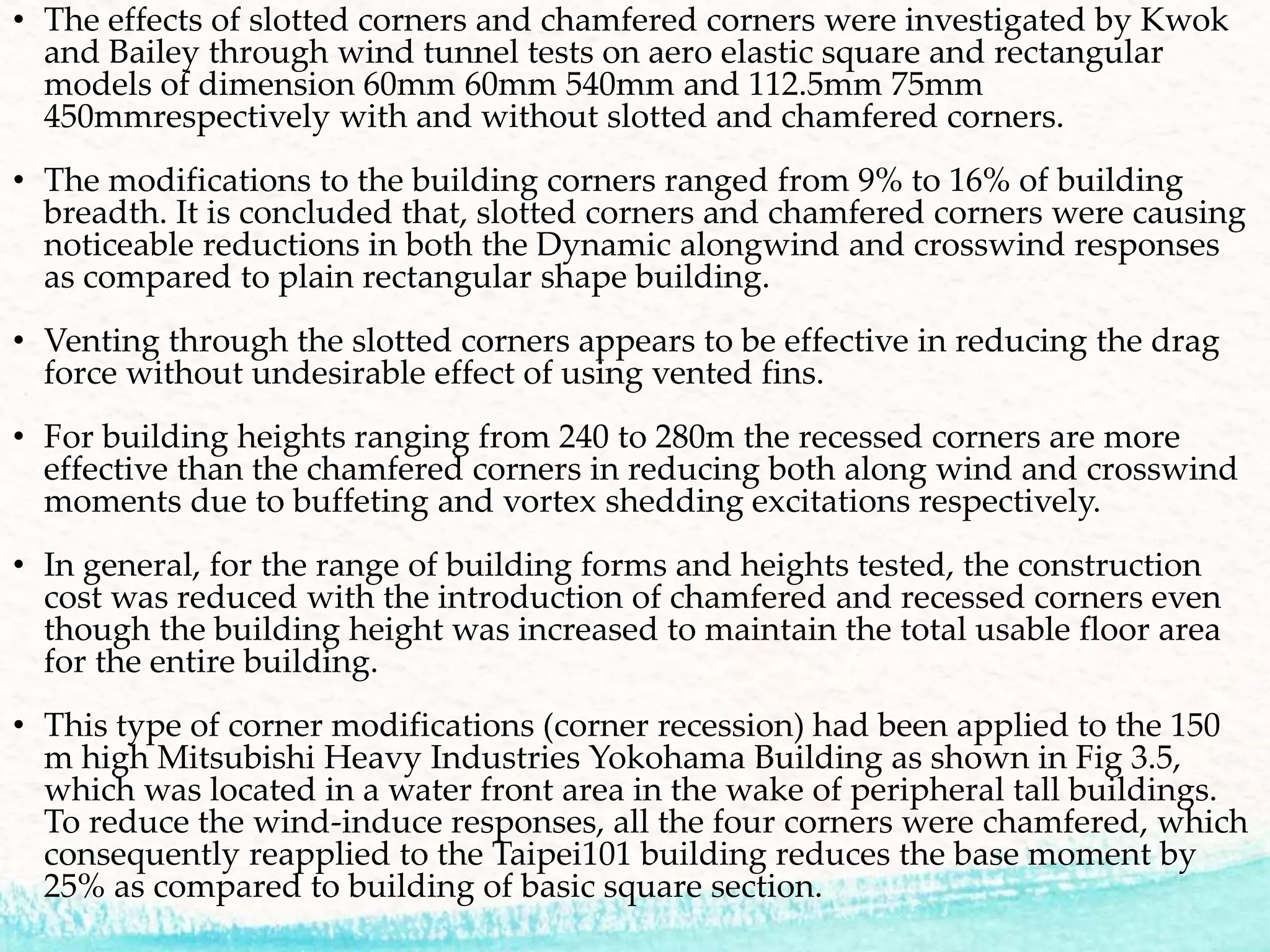 Aerodynamic optimization of building shapes | PPTX