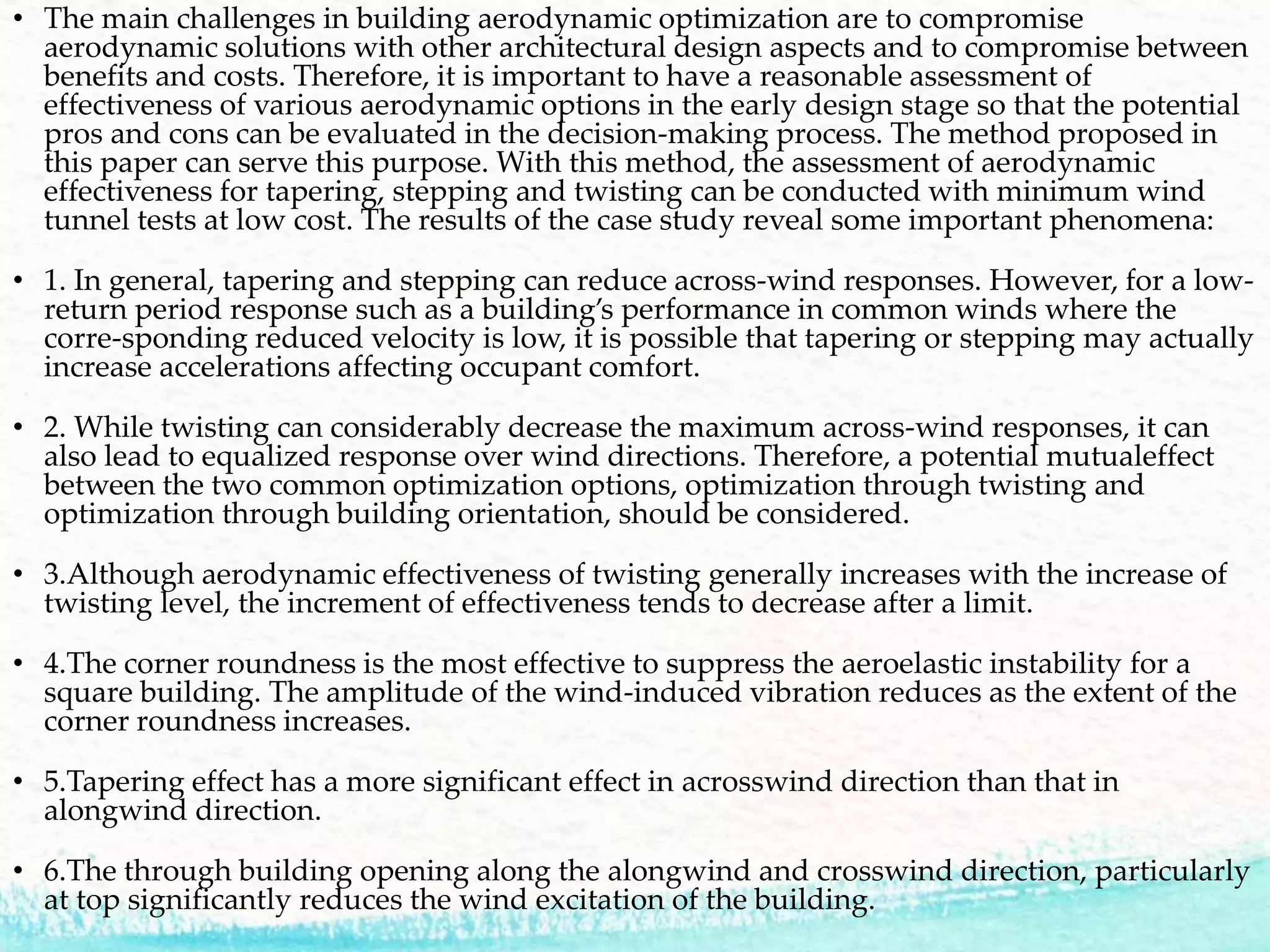 Aerodynamic optimization of building shapes | PPTX