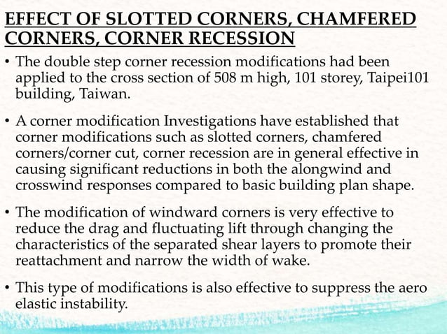 Aerodynamic optimization of building shapes | PPTX | Weather | Science