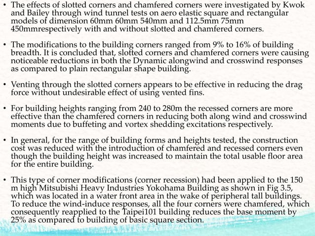 Aerodynamic optimization of building shapes | PPTX | Weather | Science
