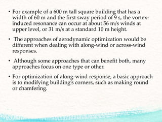 Aerodynamic optimization of building shapes | PPTX