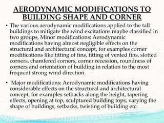 Aerodynamic optimization of building shapes | PPTX