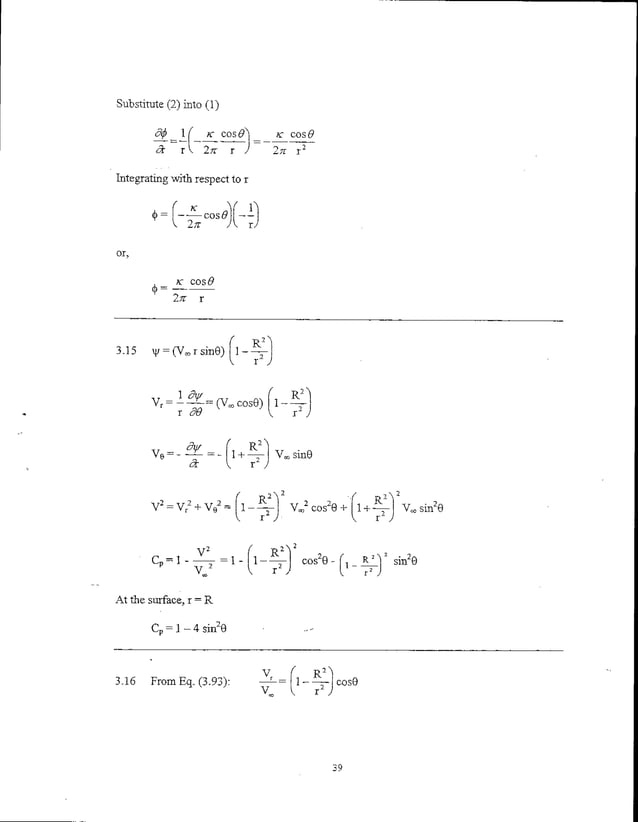 Aerodynamics anderson solution | PDF