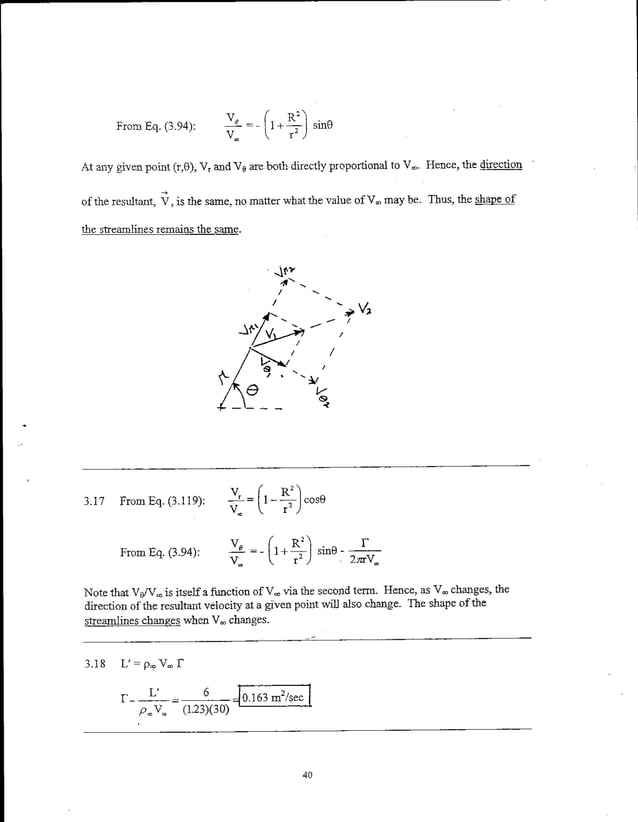 Aerodynamics anderson solution | PDF