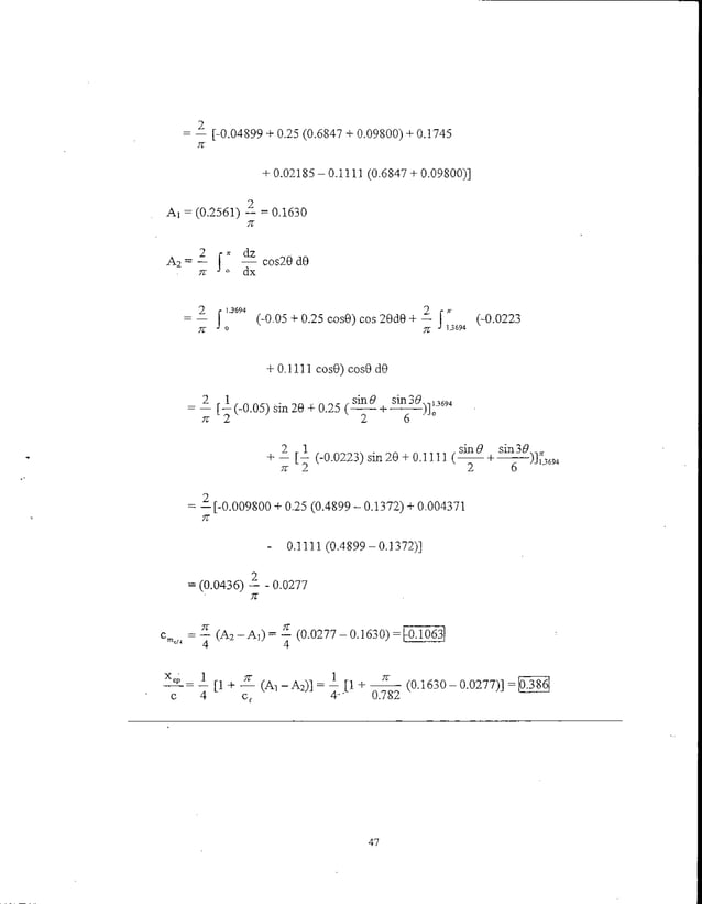 Aerodynamics anderson solution | PDF