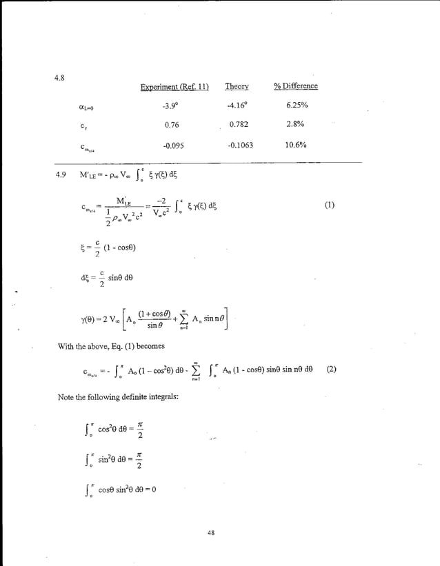 Aerodynamics anderson solution | PDF