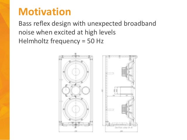 Aerodynamics phenomena of a particular bass-reflex port