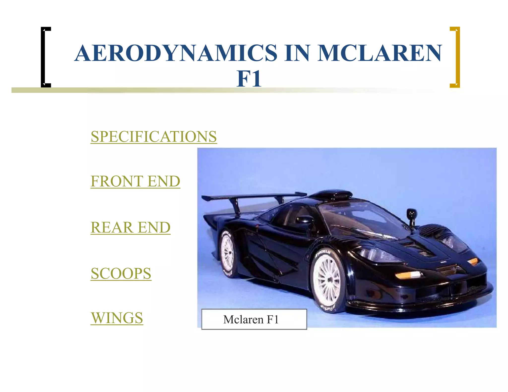 Aerodynamics in cars | PPTX