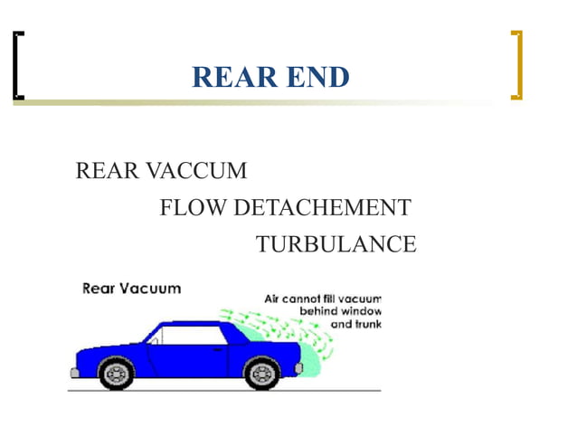 Aerodynamics in cars | PPTX