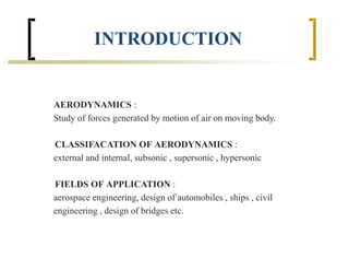 Aerodynamics in cars | PPTX