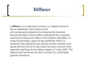 Aerodynamics in cars | PPTX