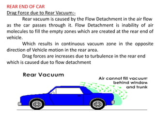 Aerodynamics in cars | PPTX