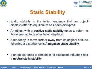 Aerodynamics presentation on flight stability | PPT