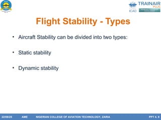 Aerodynamics presentation on flight stability | PPT