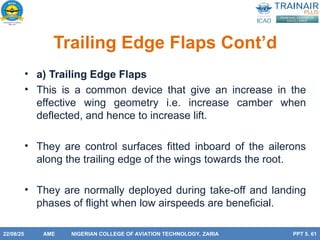 Aerodynamics presentation on flight controls | PPT