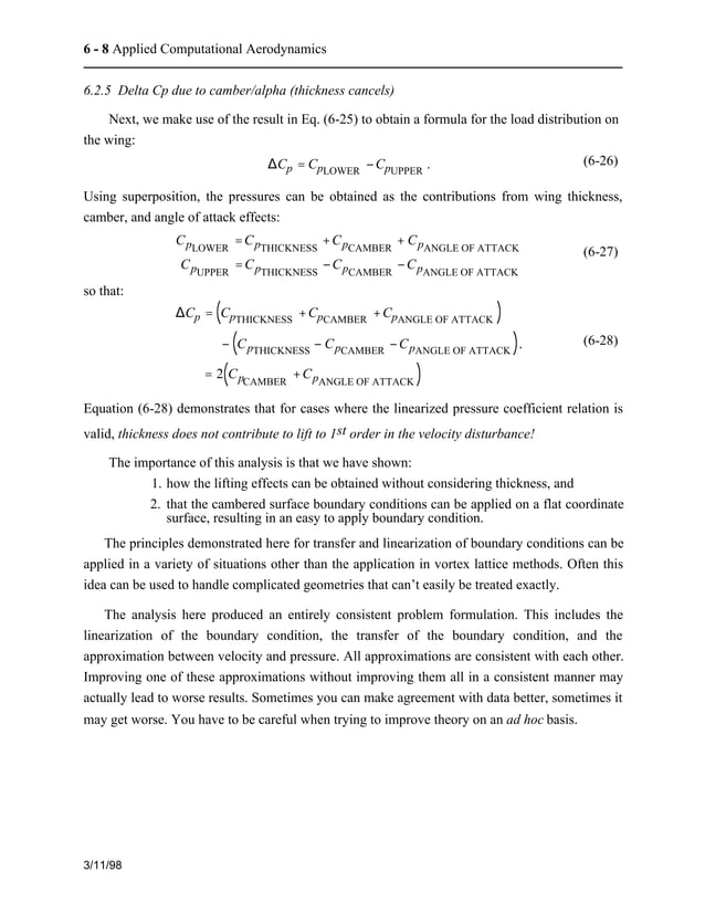 Aerodynamics of 3 d lifting surfaces through vortex lattice methods ...