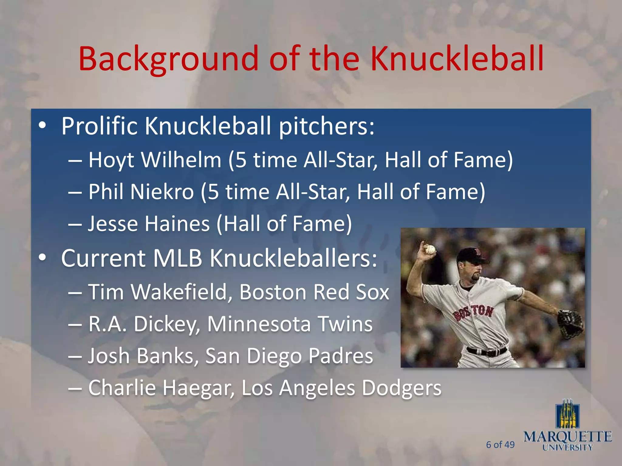 Aerodynamics Of A Knuckleball Pitch Presentation | PPTX