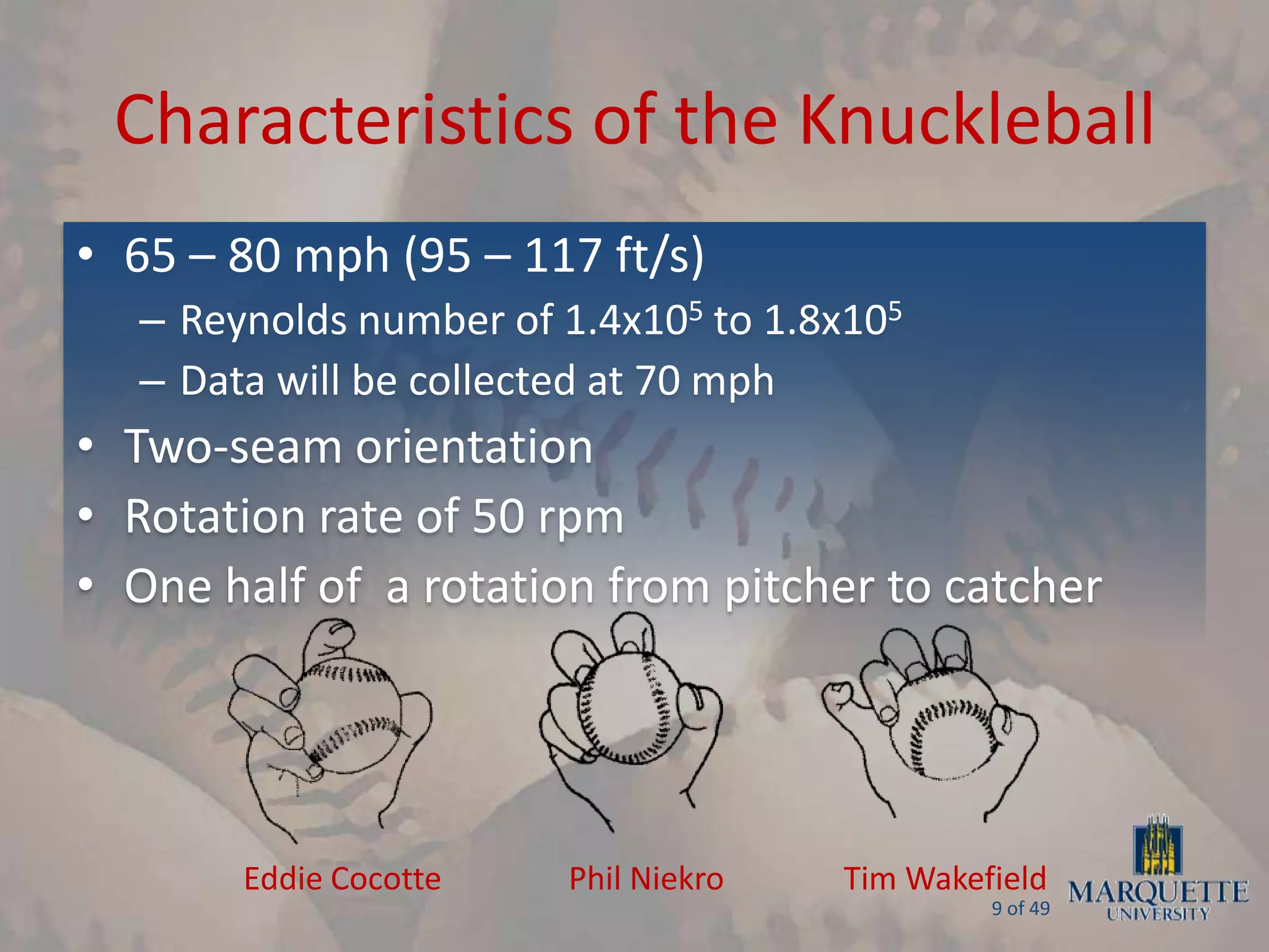 Aerodynamics Of A Knuckleball Pitch Presentation | PPTX