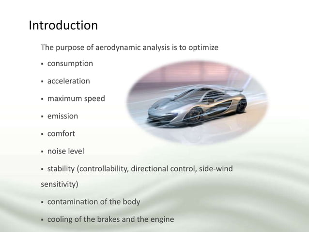 Aerodynamics of automobiles | PPTX