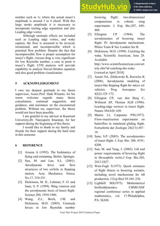 Aerodynamics Of Insect S Flight | PDF