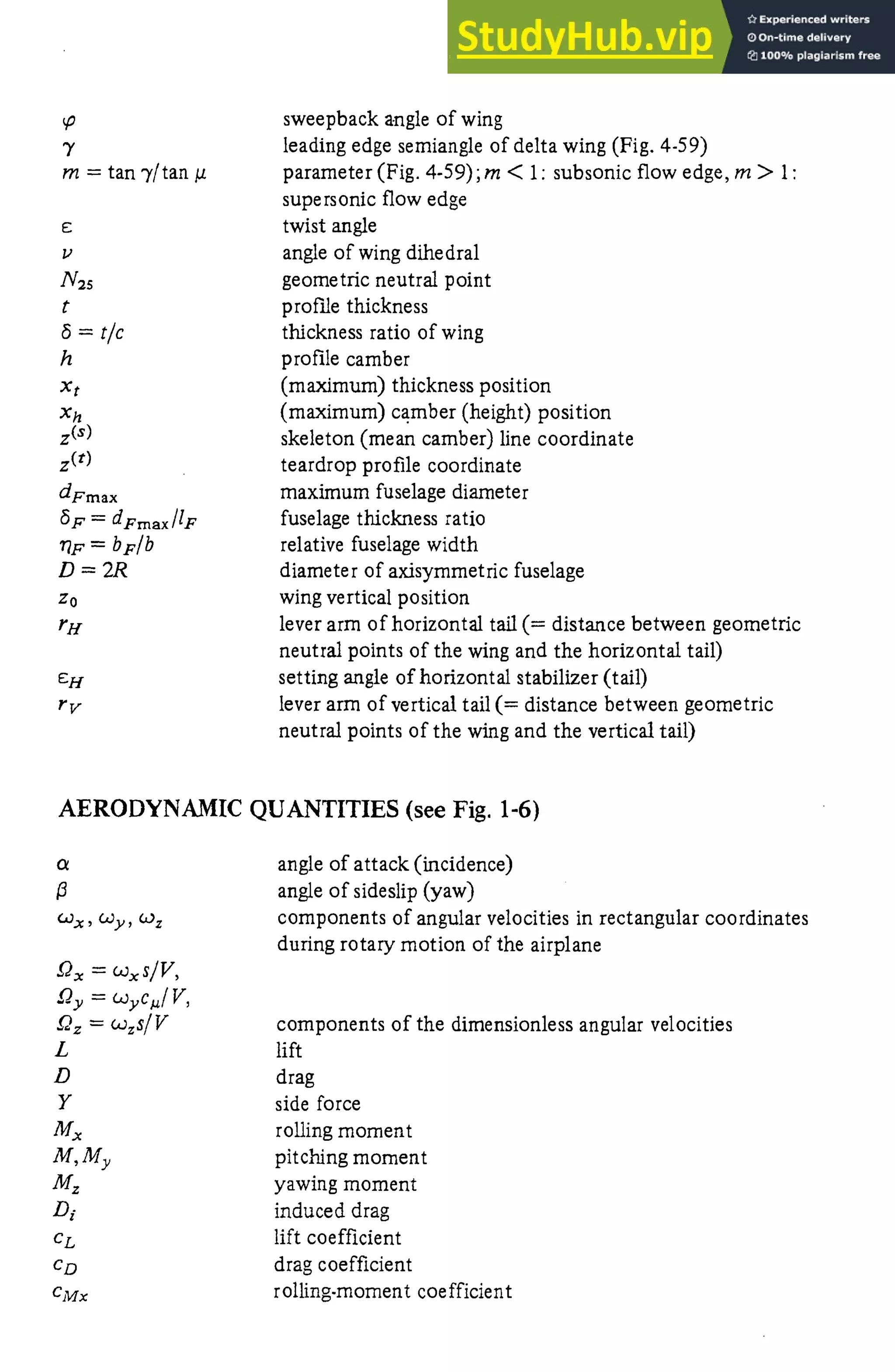 Aerodynamics Of The Airplane | PDF