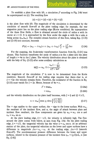 Aerodynamics Of The Airplane | PDF