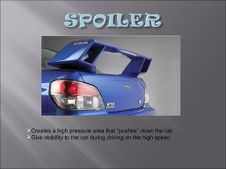 Aerodynamics on car | PPT