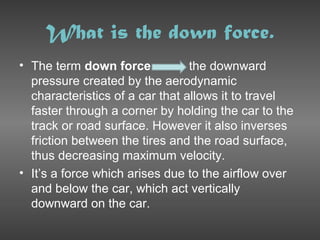 Aerodynamics on car | PPT