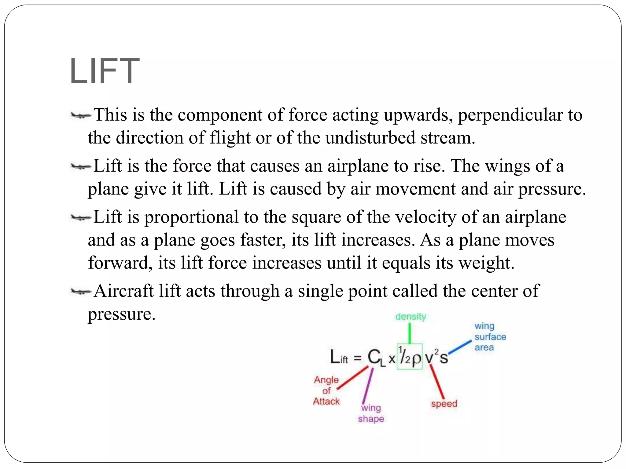 Aerodynamics flight force | PPTX