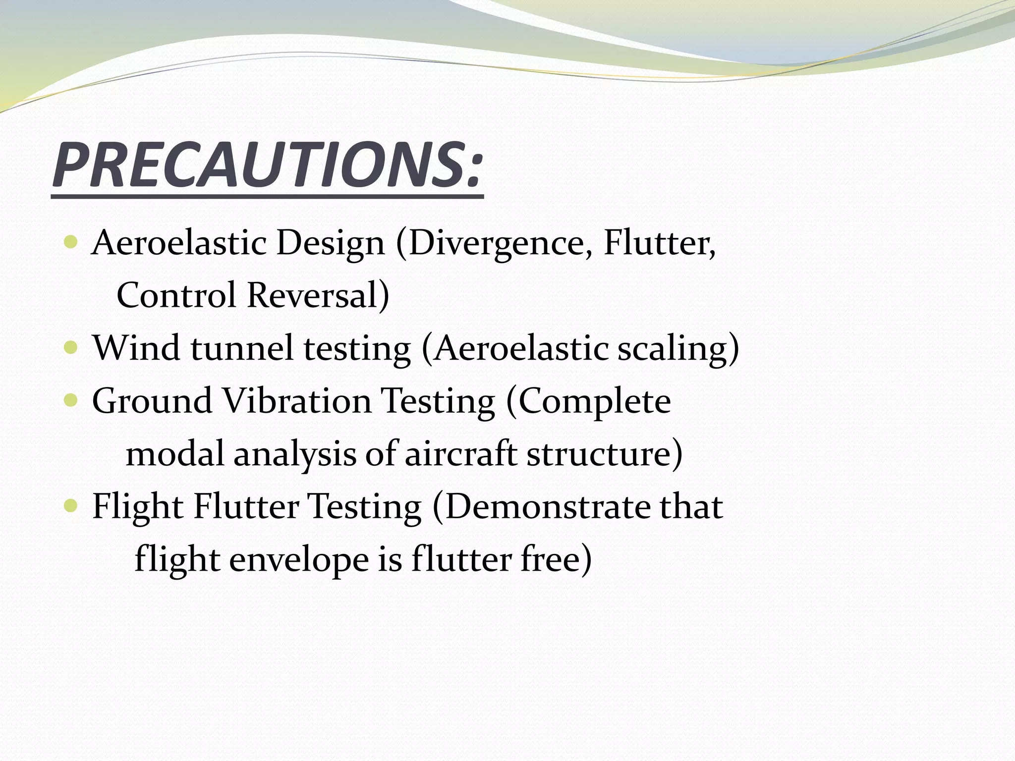 Aeroelasticity | PPTX