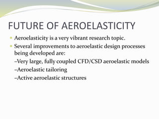 Aeroelasticity | PPTX