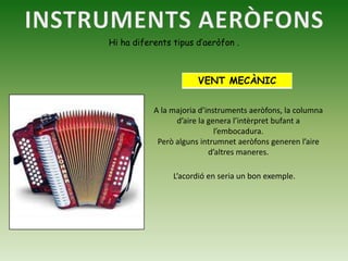 INSTRUMENTS AERÒFONS | PPTX