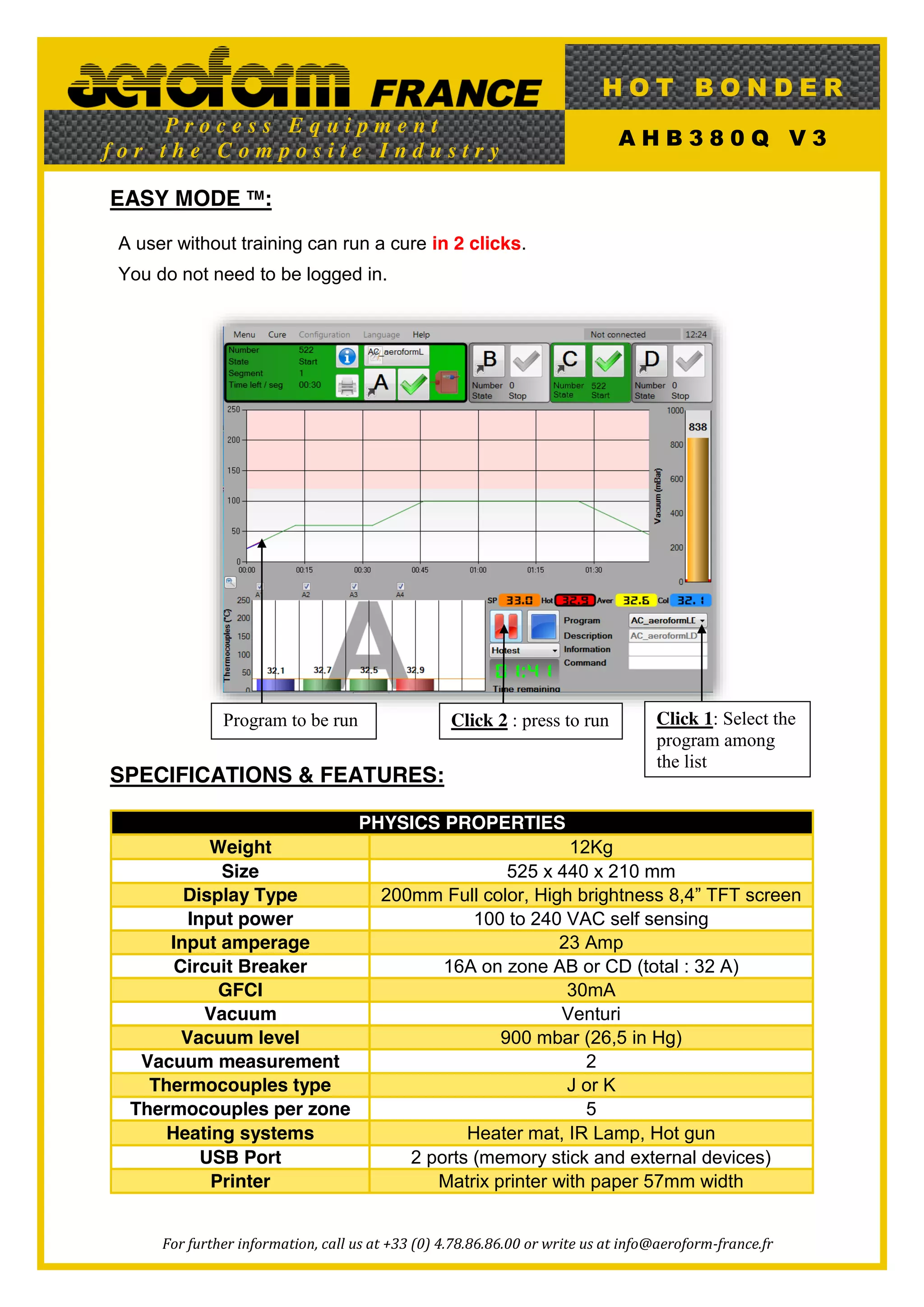 Aeroform 4 zones hot bonder | PDF