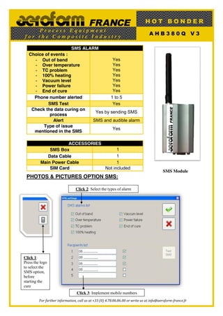 Aeroform 4 zones hot bonder | PDF