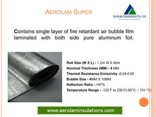 Get Perfect Information about Aerolam Insulation | PPTX