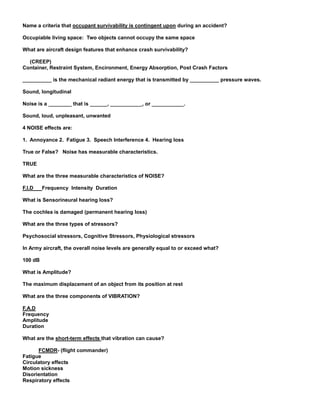 Aeromed studyguide | DOCX