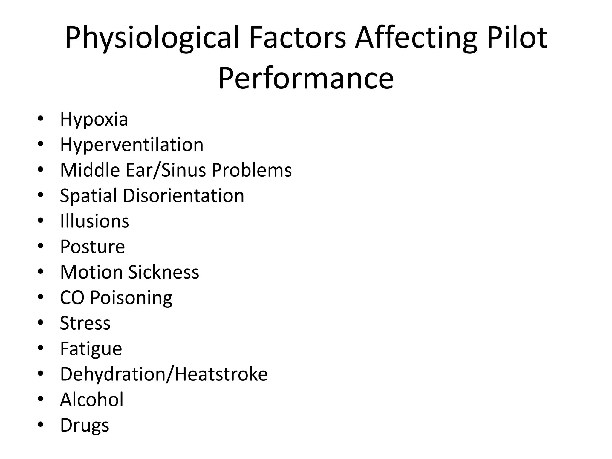 Aeromedical Factors (Groups B/D) | PPT