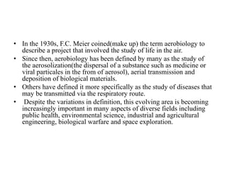 Aero microbioloigy (1) | PPT