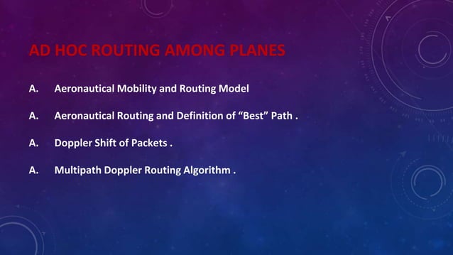 Aeronautical ad hoc networks revised | PPT