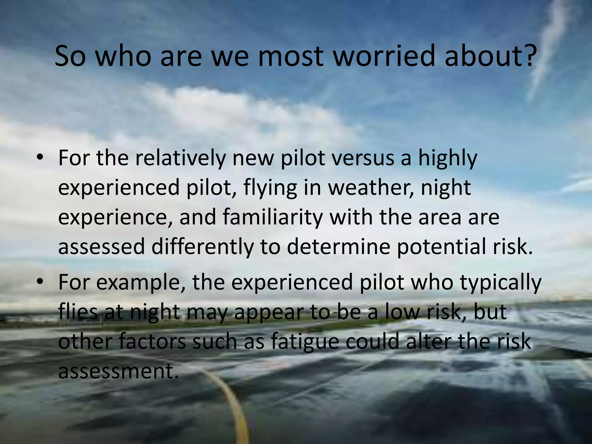 Aeronautical Decision Making And Risk Management For Pilots | PPTX