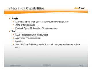 Aeroscout 2008 Architecture | PPT