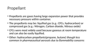 Pharmaceutical_Aerosol Diploma Pharmacy notes | PPTX