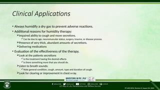 Aerosol and Humidity Therapy (Respiratory Therapy) | PPT