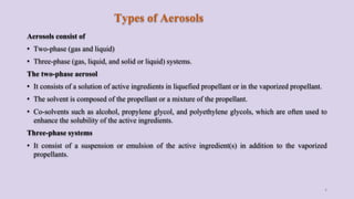 Aerosol types , mechanisms | PPTX