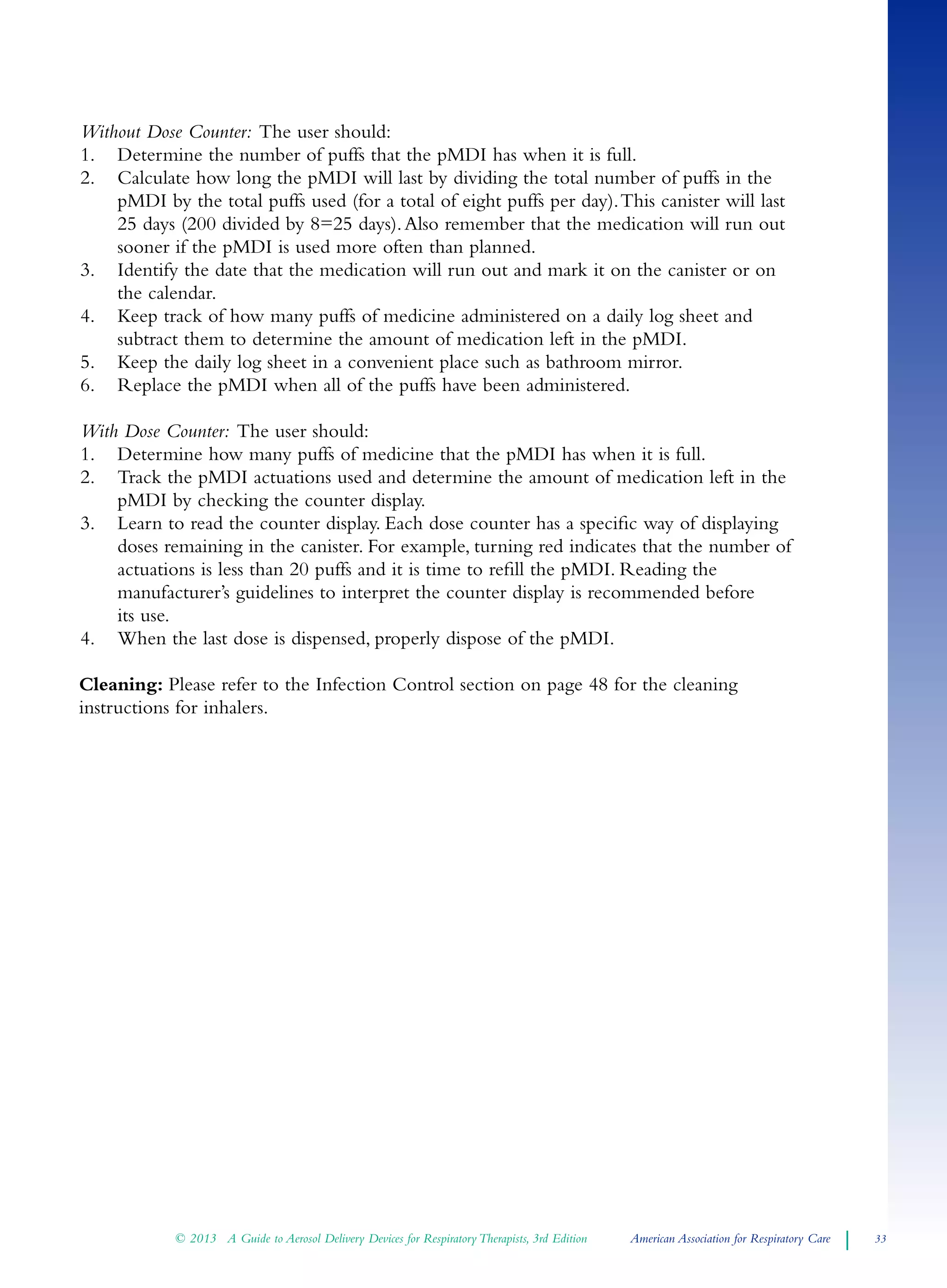 A Guide to Aerosol Delivery Devices for Respiratory Therapists | PDF