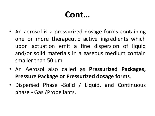 Aerosols | PPTX | Lung and Respiratory Health | Diseases and Conditions